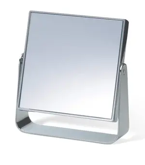 DECOR WALTHER Double Sided Cosmetic Mirror - Silver