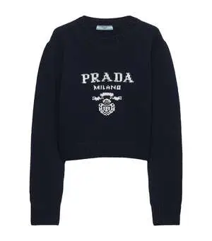 Prada Drop Shoulder Sweaters For Women