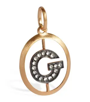 Annoushka Initial G Diamond Pendant - Gold