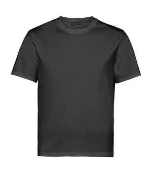 Prada Logo Plaque T-shirt