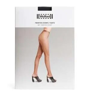 Wolford Twenties Econyl Fishnet Tights - Black
