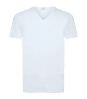 Zimmerli 172 Pure Comfort V-neck T-shirt - White