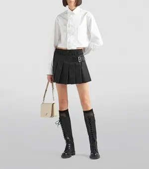 Prada Re-nylon Pleated Mini Skirt