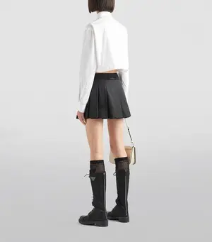 Prada Re-nylon Pleated Mini Skirt