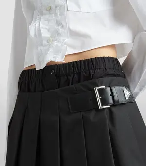 Prada Re-nylon Pleated Mini Skirt
