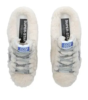 GOLDEN GOOSE Shearling Super-star Slip-on Sneakers