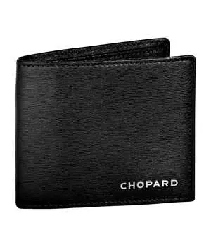 Chopard Mini Leather Classic Bifold Wallet - Black