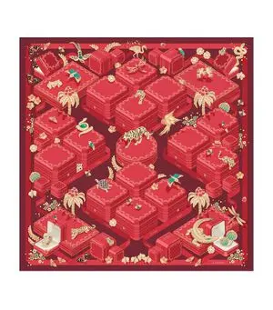 Cartier Silk Jewellery Boxes Scarf
