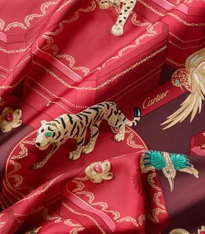 Cartier Silk Jewellery Boxes Scarf