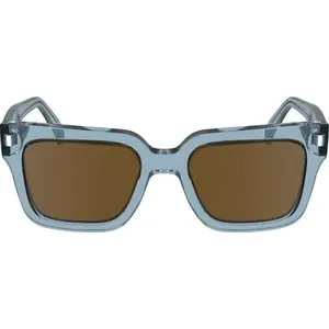 Paul Smith Kenton 52mm Rectangular Sunglasses - Azure