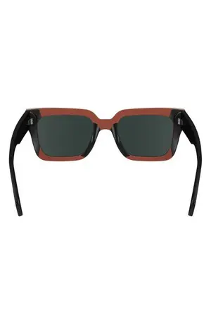 Paul Smith Kenton 52mm Rectangular Sunglasses - Black Multi-stripe