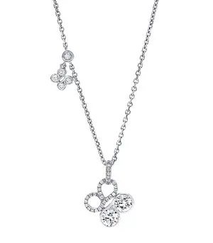 BOODLES Diamond B Motif Necklace - Gold