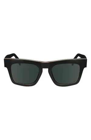 Paul Smith Kramer Rectangular Sunglasses - Black Multi-stripe