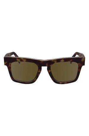 Paul Smith Kramer Rectangular Sunglasses - Havana Multi-stripe