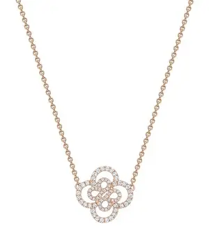 BOODLES Be Double Motif Necklace - Rose Gold