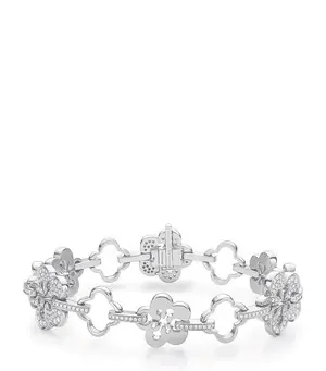 BOODLES White And Diamond Blossom Link Bracelet - Gold