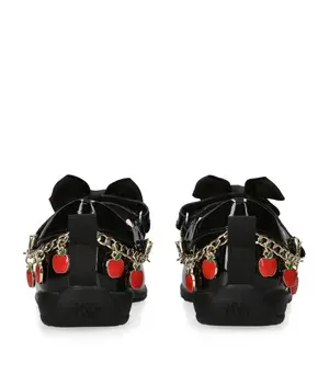 LELLI KELLY Patent Leather Dolly School Shoes With Apple Charms