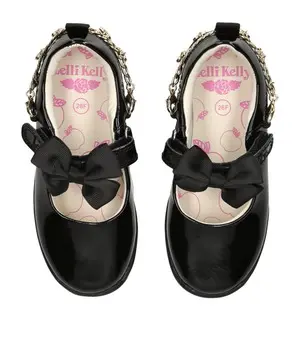 LELLI KELLY Patent Leather Dolly School Shoes With Apple Charms