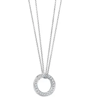 BOODLES White And Diamond Roulette Large Pendant Necklace - Gold