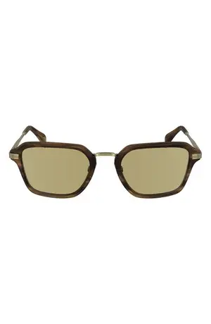 Paul Smith Paul Smith Kramer Rectangular Sunglasses Striped Brown