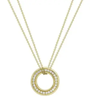 BOODLES Medium Roulette Pendant With Diamonds In Yellow - Gold
