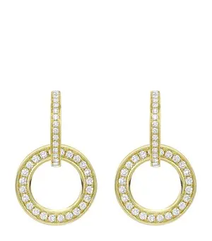 BOODLES Yellow And Diamond Roulette Earrings - Gold