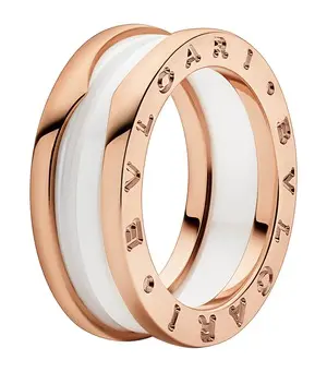 BVLGARI B.zero1 Two-band Ring - Rose Gold