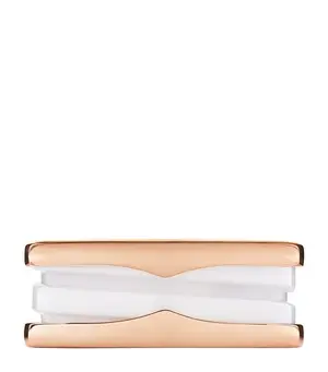 BVLGARI B.zero1 Two-band Ring - Rose Gold
