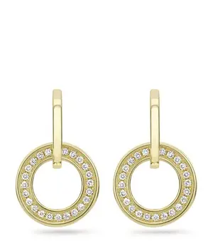 BOODLES Yellow And Diamond Classic Roulette Earrings - Gold