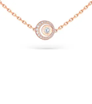DAVID MORRIS 18 Karat Rose Gold And Diamond Necklace