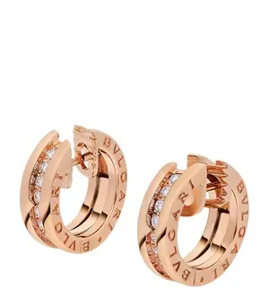 BVLGARI B.zero1 Hoop Earrings - Rose Gold