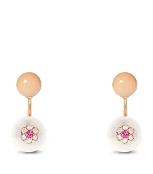 DAVID MORRIS Berry Ear Jacket - White