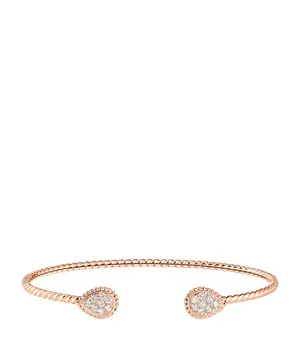 Boucheron Serpent Bohème Bangle Rose And Diamond