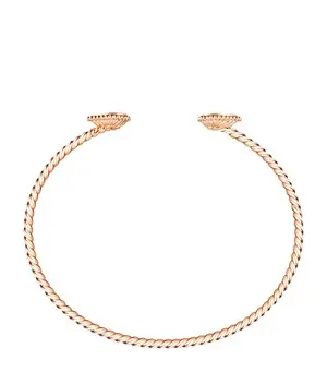 Boucheron Serpent Bohème Bangle Rose And Diamond