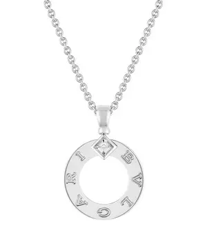 BVLGARI Gold And Diamond Necklace - Silver