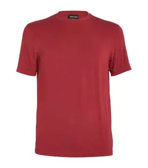 Giorgio Armani Crew-neck T-shirt Red