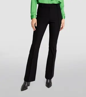 Veronica Beard Hibiscus Tailored Trousers