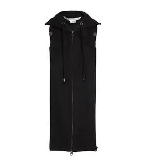 Veronica Beard Zip-up Hooded Dickey - Black