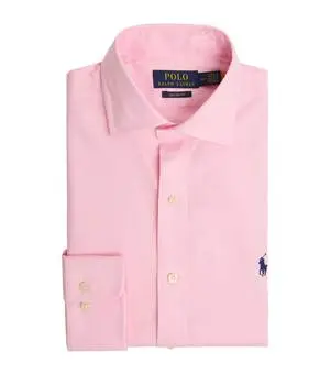 Polo Ralph Lauren Poplin Custom Fit Shirt Pink