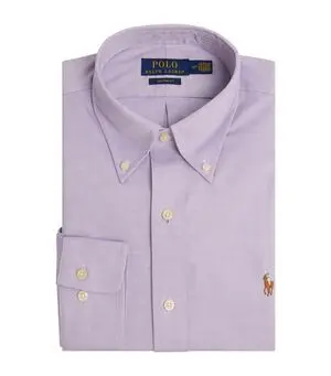 Polo Ralph Lauren Poplin Custom Fit Shirt Purple