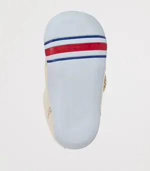 MIKI HOUSE Embroidered Bear Sneakers