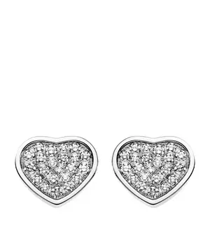 Chopard Happy Hearts Diamond Earrings - Gold