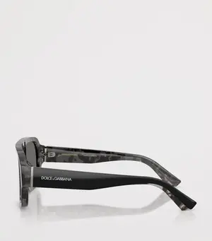 Dolce & Gabbana Pilot Sunglasses - Black