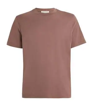 FRAME Cotton T-shirt Brown