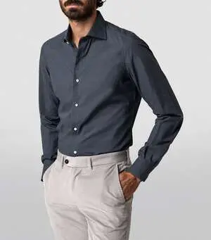 Isaia Mix Dress Shirt - Navy
