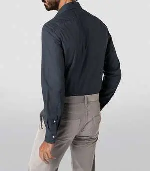 Isaia Mix Dress Shirt - Navy