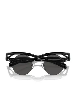 Prada Runway Round Frame Sunglasses