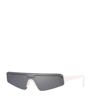 Balenciaga Rectangular Ski Sunglasses