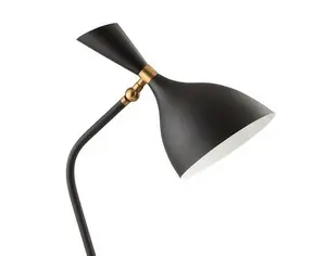 JONATHAN Y Albert Iron Retro Mid-century Led Table Lamp - Black