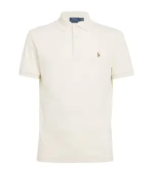 Polo Ralph Lauren Polo Ralph Lauren Pima Cotton Short Sleeve Polo Shirt Ivory